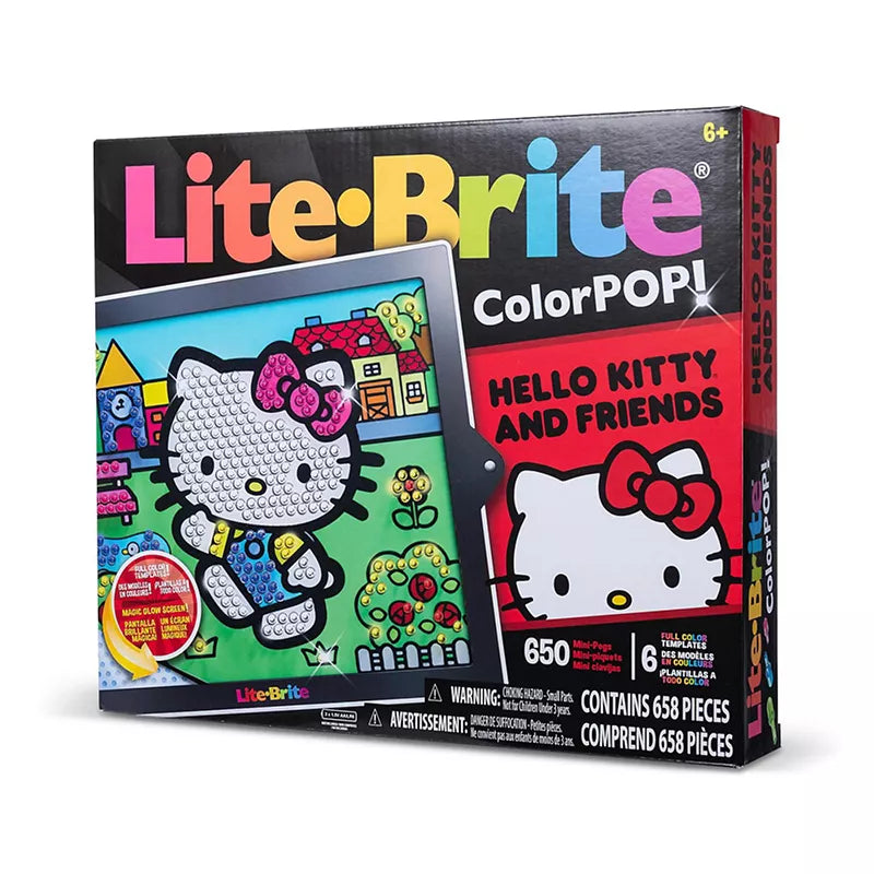 Lite-Brite Hello Kitty Color Pop Edition – Light-Up Art Board with Tem – WBM MART