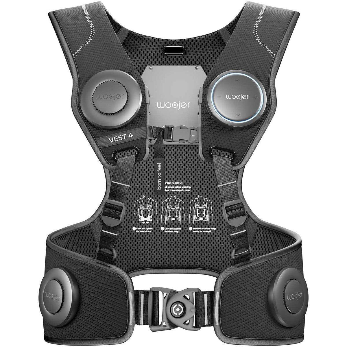 Woojer Vest 4 High-Fidelity Haptic Vest – Immersive Feedback for VR, G ...