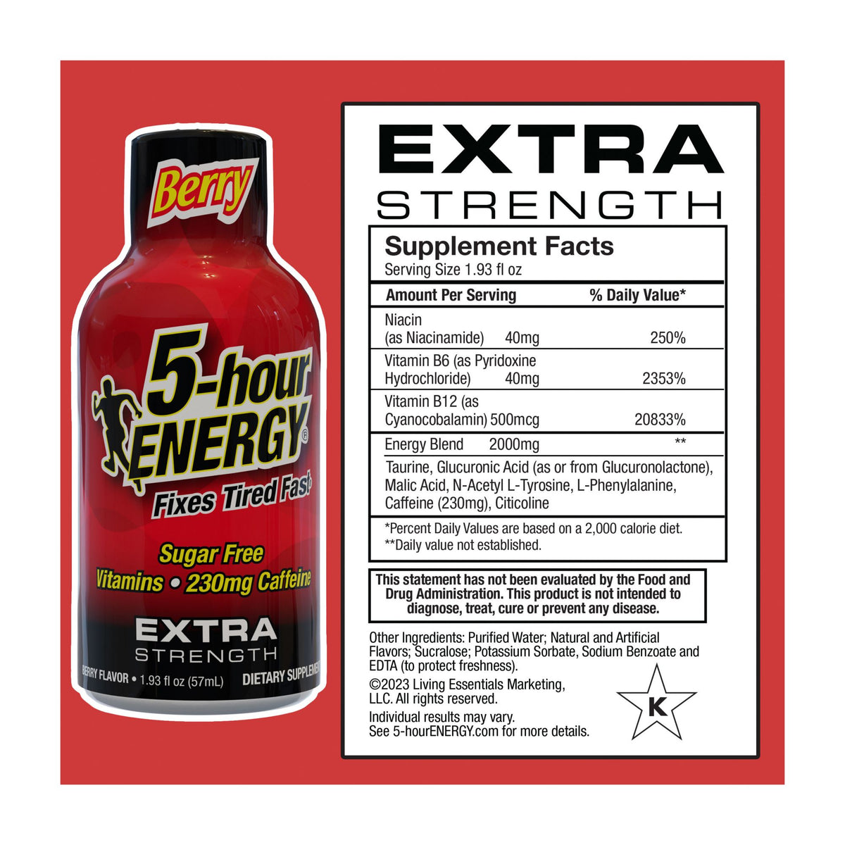 5-Hour Energy Extra Strength | Berry Energy Shots 24 Pack – WBM MART