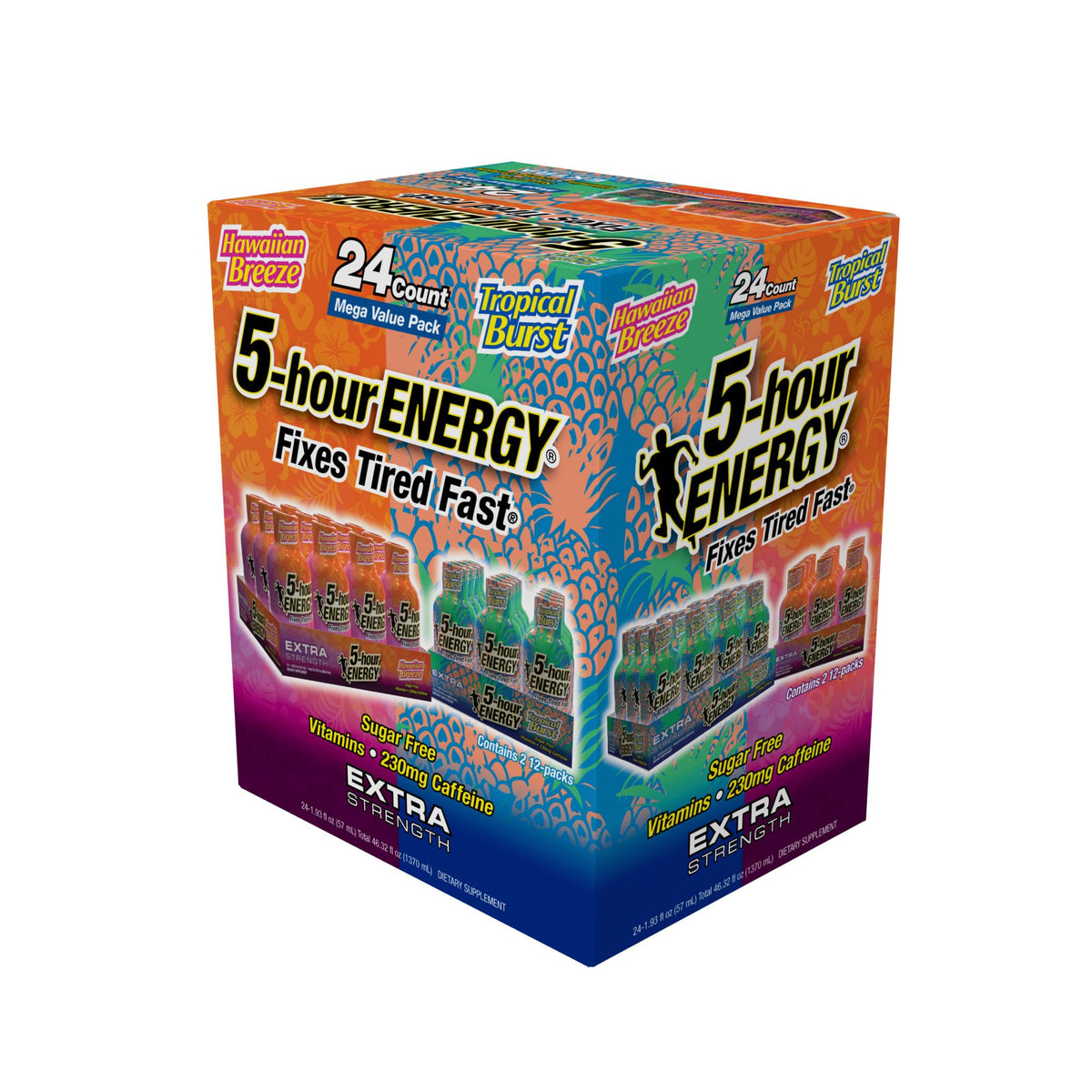 5-Hour Energy Shots | Hawaiian Breeze & Tropical Burst Pack – WBM Mart