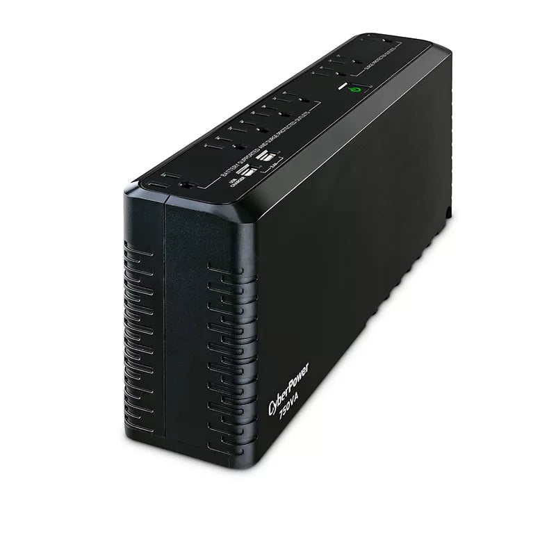 CyberPower 750VA Slim Battery Back-Up System – UPS with Surge Protecti ...