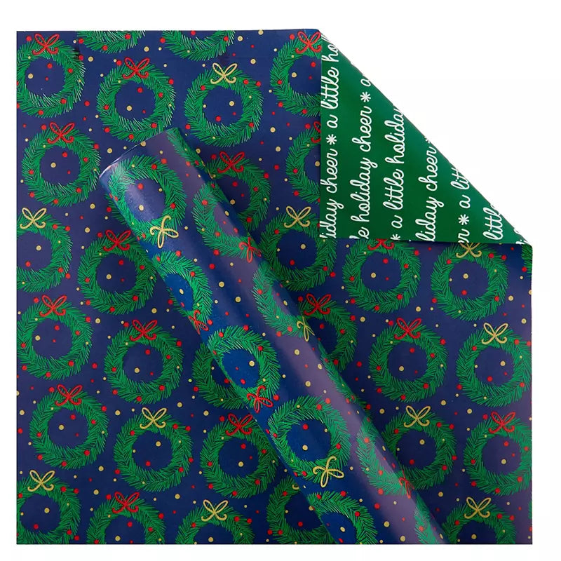 Berkley Jensen Gift Wrap | Reversible Christmas Paper – WBM MART