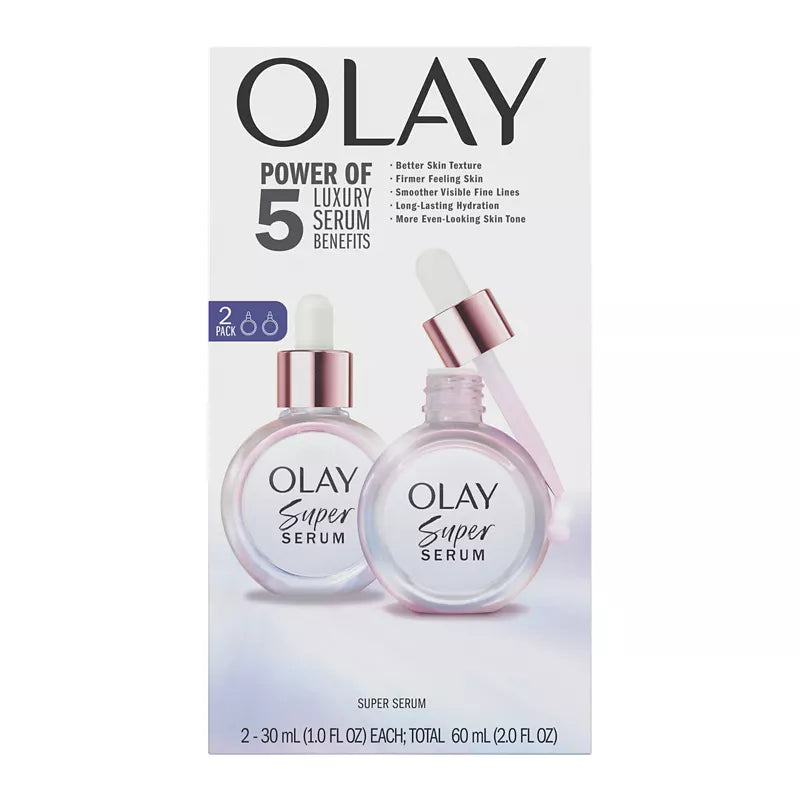 Olay Super Serum with Vitamin C + Peptides | Dual Pack – WBM MART