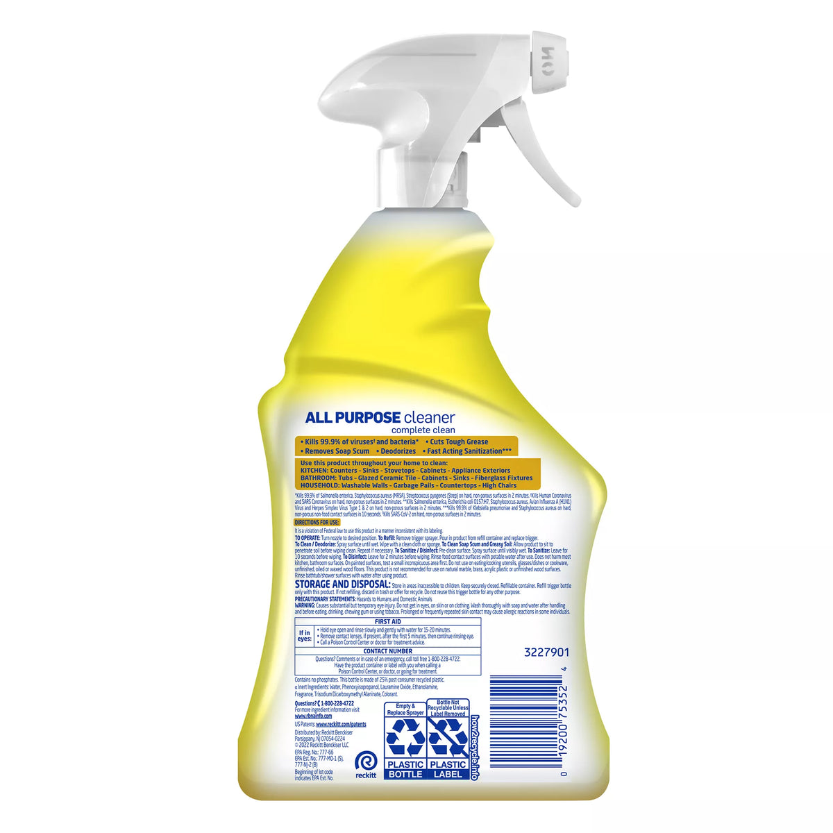 Lysol All-Purpose Cleaner - Lemon Breeze, 4 pk./32 oz. – WBM MART