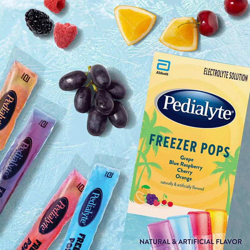 Pedialyte Electrolyte Solution Freezer Pop Variety Pack, 64 ct – WBM MART