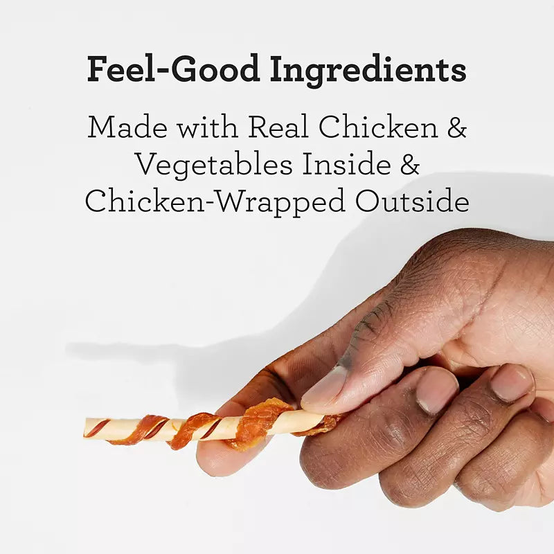 Dreambone Twists Wrapped with Real Chicken Dog Treats, Rawhide-Free Hi ...