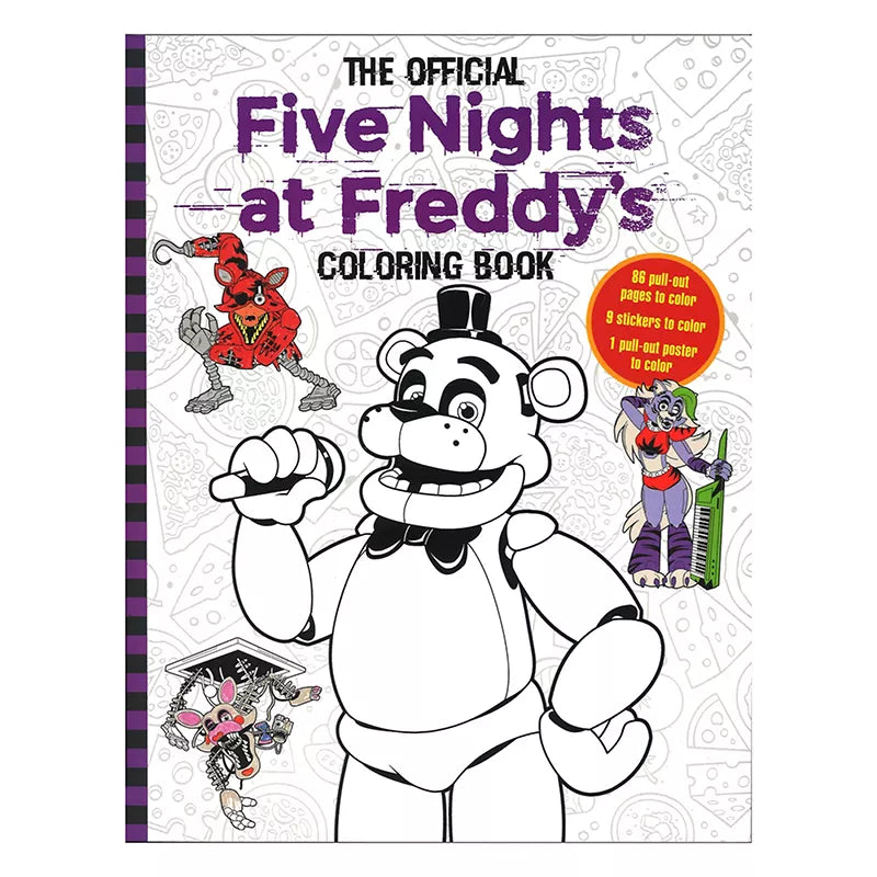 Five Nights at Freddys Glow Coloring Book | FNAF Merchandise – WBM MART