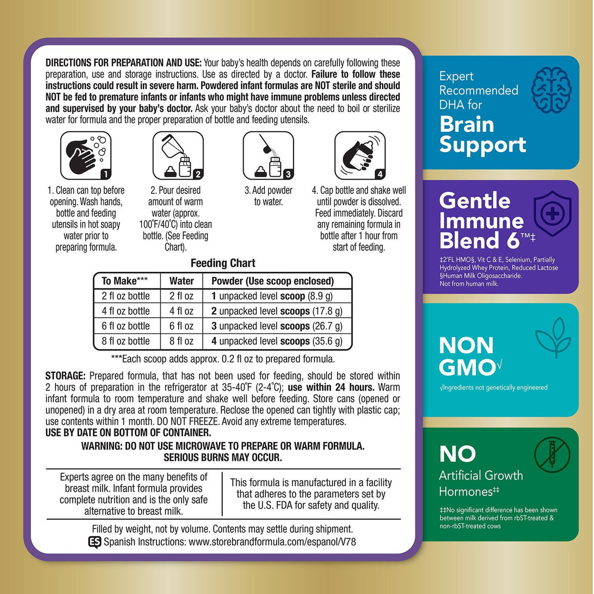 Member's Mark, Gentle Premium Infant Formula, 48 oz. – WBM MART