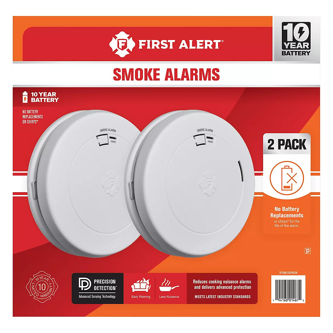 First Alert Smoke Alarm, 2 pk. – WBM MART