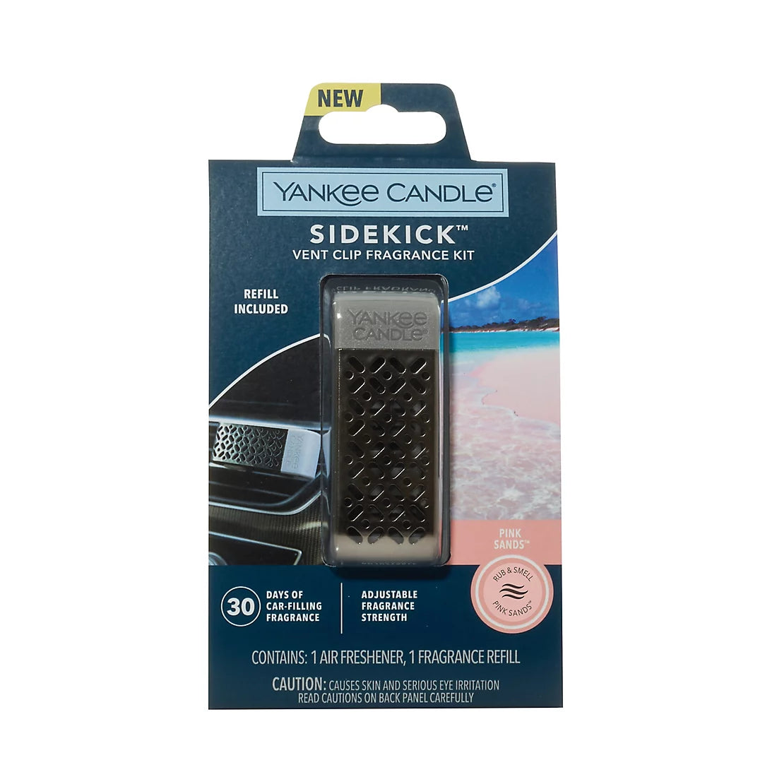 Yankee Candle Sidekick Vent Clip & Scent Refill - Pink Sands XO Design ...