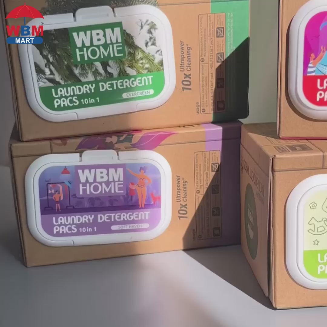 WBM Soft Hug Laundry Detergent Pods | Soft & Gentle | 100% Plant Based ...